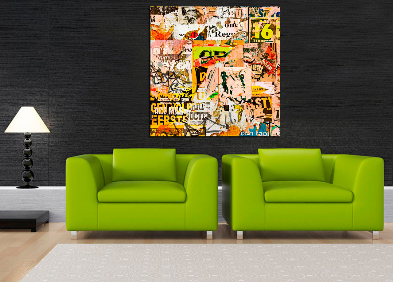 Cuadro abstracto collage (bme210001)